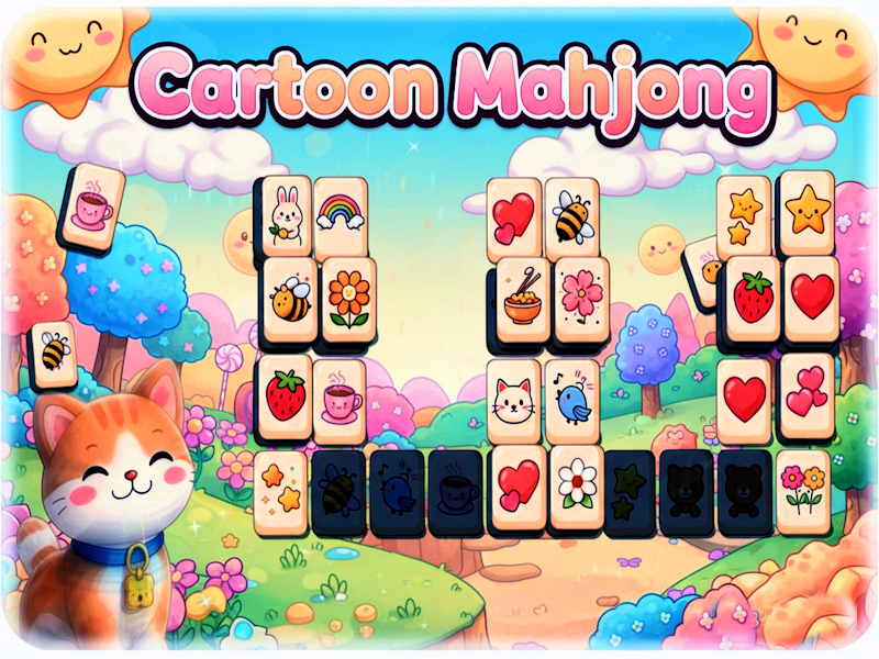 Cartoon Mahjong 🕹️ Mängi veebis SGameS-is