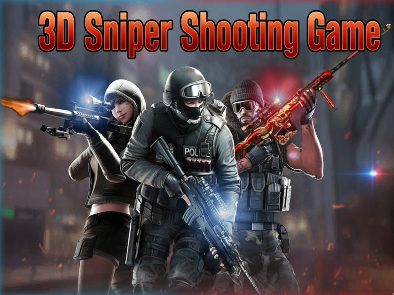 3D Sniper Shooting Game 🕹️ Mängi veebis SGameS-is