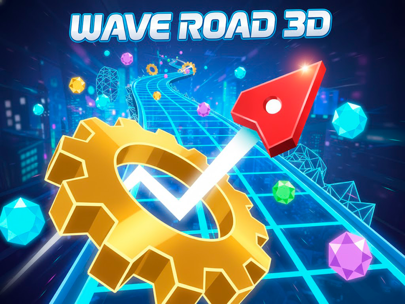 Wave Road 3D 🕹️ Mängi veebis SGameS-is