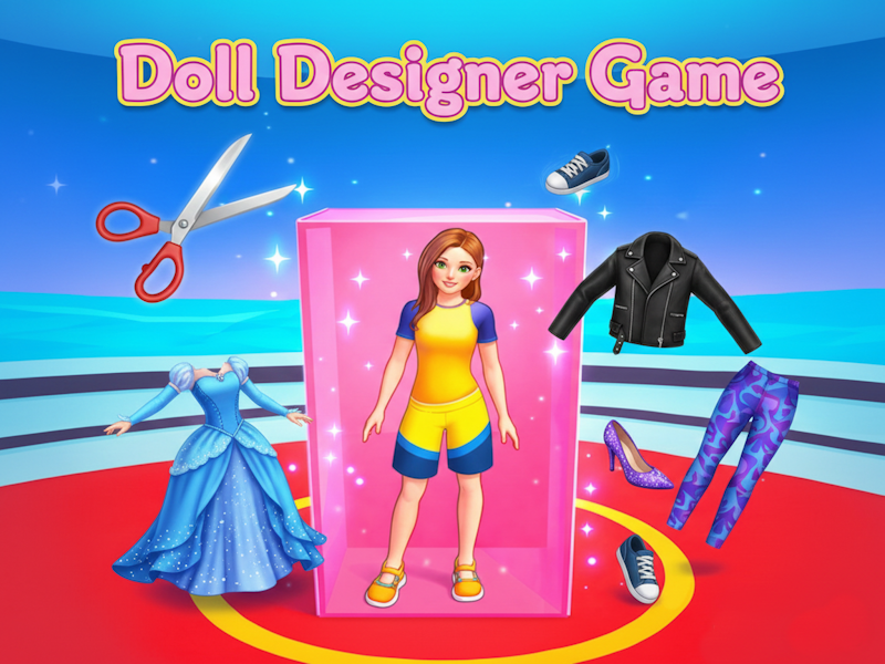 Doll Designer Game 🕹️ Mängi veebis SGameS-is