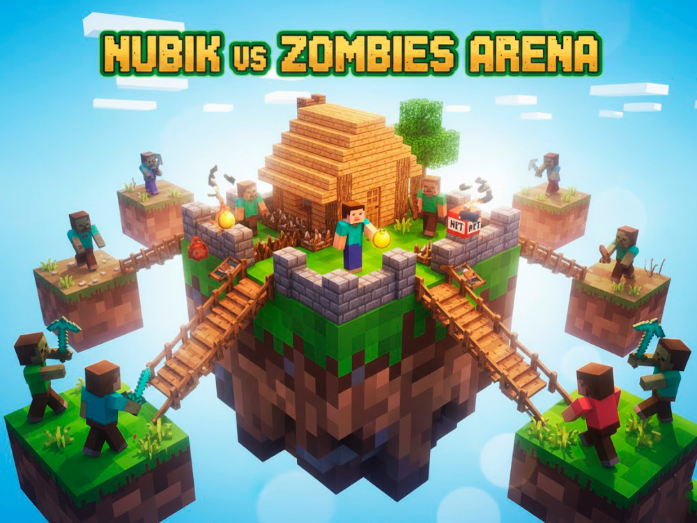 Nubik Vs Zombies Arena 🕹️ Mängi veebis SGameS-is